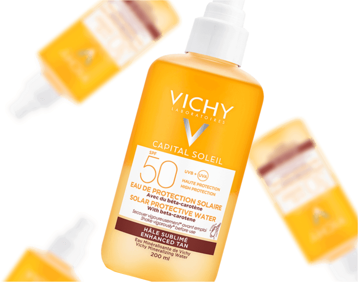 VICHY Двухфазный солнцезащитный спрей-активатор загара [SPF 50 ...
